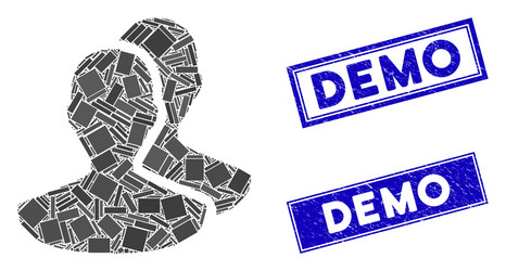 Demo Rubber Stamp Vector Images (over 1,000)