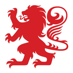Red lion logo Royalty Free Vector Image - VectorStock