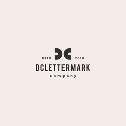 Dc cd monogram logo icon Royalty Free Vector Image