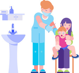 Child Afraid Injection Vector Images (90)