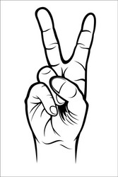 Hand gesture - good Royalty Free Vector Image - VectorStock