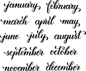 Months Names Font Vector Images (over 560)