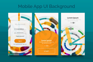 Mobile background ui Royalty Free Vector Image