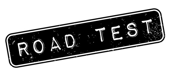 Road test rubber stamp Royalty Free Vector Image