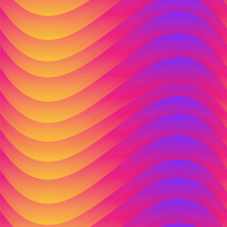 Colorful warm waves seamless texture Royalty Free Vector