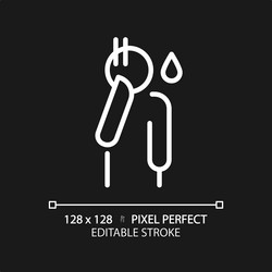 2d thin linear simple gradient shame icon Vector Image