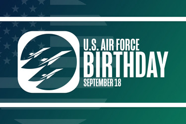 Us air force birthday september 18 holiday Vector Image