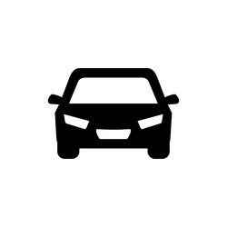 Car icon car sign sedan Royalty Free Vector Image