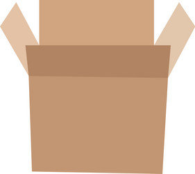 Open flat box Royalty Free Vector Image - VectorStock