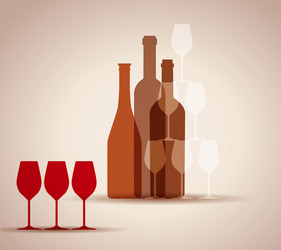 Wine background Royalty Free Vector Image - VectorStock