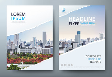 Brochure 3 fold flyer design a4 template Vector Image