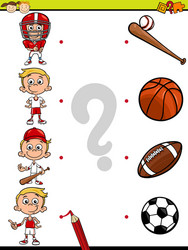 Green color cut elements and match them Royalty Free Vector