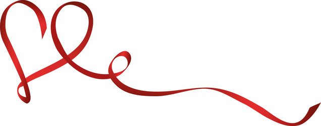 Red Ribbon in Heart Shape Vector Images (over 8,900)