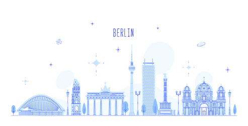 Berlin City Skyline Vector Images (over 940)
