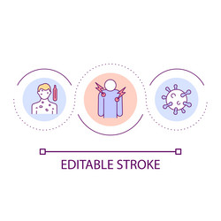 Zoonotic diseases concept icon Royalty Free Vector Image