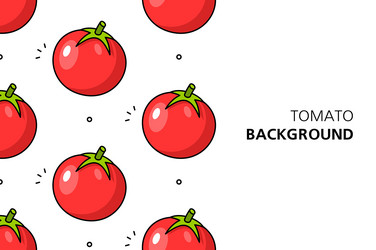Tomato background Royalty Free Vector Image - VectorStock