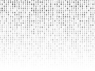 Big data concept binary matrix code artificial Vector Image