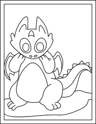 Cute dragon drawing Royalty Free Vector Image - VectorStock