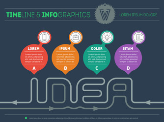 How to create a creative idea - web template Vector Image