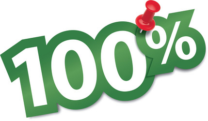 100 percent score emoji one hundred icon Vector Image