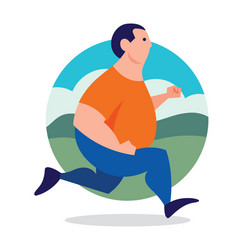 Fat Man Running Cartoon Vector Images (over 360)