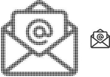 Open email flat icon symbol Royalty Free Vector Image