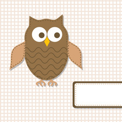 Owl frame Royalty Free Vector Image - VectorStock