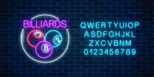 Billiards Fonts Vector Images (77)