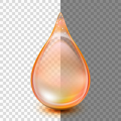 Milk drop transparent droplet Royalty Free Vector Image