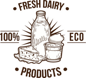 Milk shop logo Royalty Free Vector Image - VectorStock