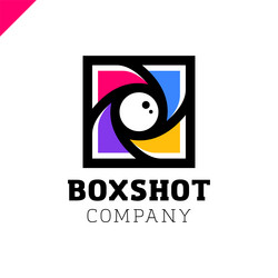 Color square camera shutter mark box photo camera Vector Image