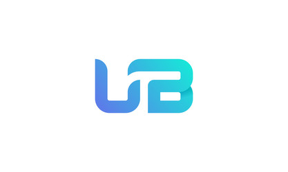 Creative letter ub logo letter ub initials logo Vector Image