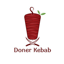 Kebab emblem Royalty Free Vector Image - VectorStock