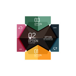 Paper infographic layout design templates Vector Image