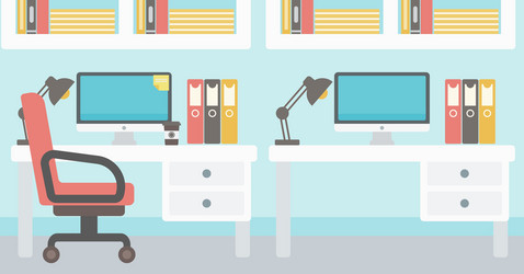 Work desk Royalty Free Vector Image - VectorStock