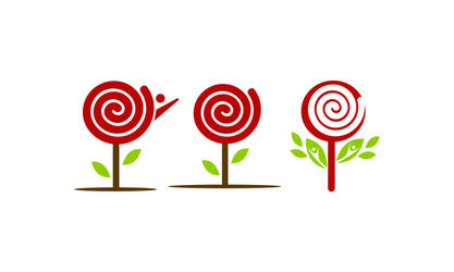 Candy logo design template Royalty Free Vector Image