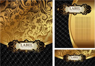 Golden brown luxurious elegant background Vector Image