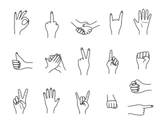 Middle Finger Outline Vector Images (over 490)