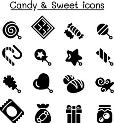 Candy bar icon set Royalty Free Vector Image - VectorStock