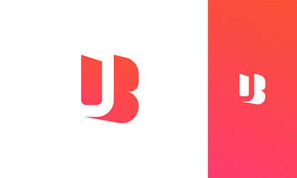 Creative letter ub logo letter ub initials logo Vector Image