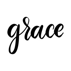 Amazing grace sign typography lettering quotes Vector Image