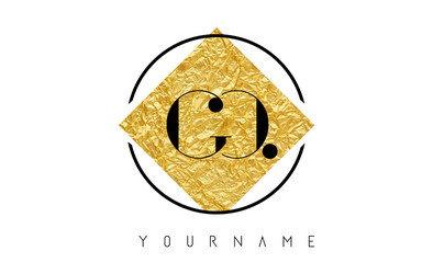 Golden letter g logo with leading lines Royalty Free Vector