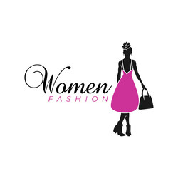 Womens clothing logo design Royalty Free Vector Image