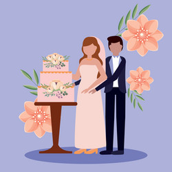 Bride avatar with wedding dress design Royalty Free Vector