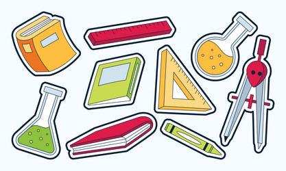 School Stickers Vector Images (over 29,000)