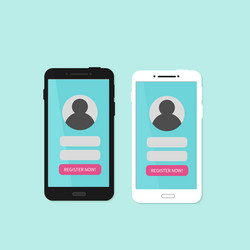 Registration new account sign in page Royalty Free Vector