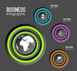 Abstract web infographic concept Royalty Free Vector Image