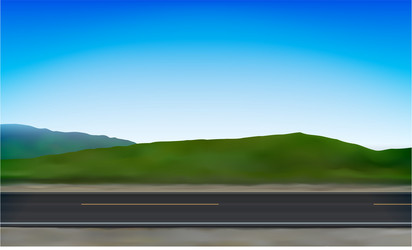 Countryside road Royalty Free Vector Image - VectorStock