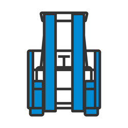 Warehouse forklift icon Royalty Free Vector Image