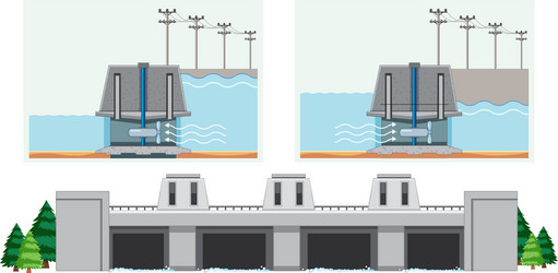 Dam Drawing Vector Images (over 470)